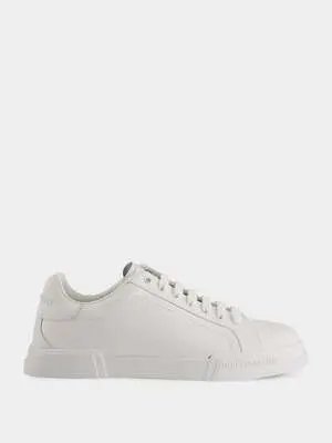 Dolce & Gabbana Low-top Leather Sneakers - White