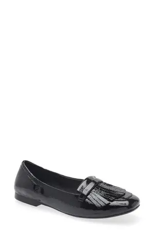 Cordani Mistie Fringe Trim Loafer - Black Patent