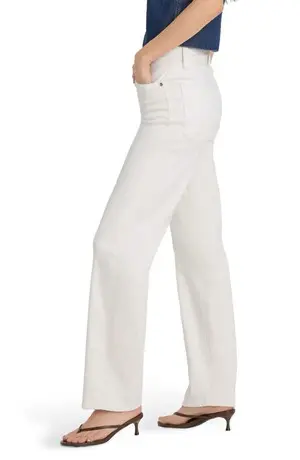 Good American High Waist Straight Leg Jeans - White001