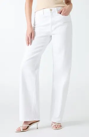 Guess High Waist Straight Leg Jeans