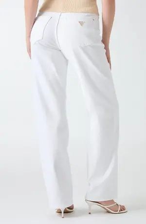 Guess High Waist Straight Leg Jeans