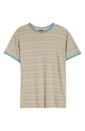 Double Rl Southwestern Print Ringer T-shirt
