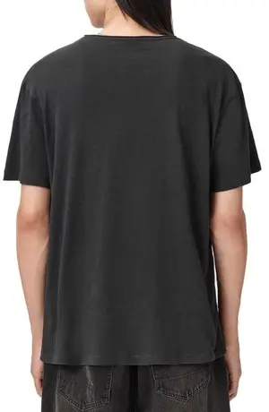 ALLSAINTS Sabre Cotton Graphic T-shirt - Washed Black