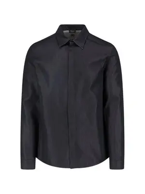 LEMAIRE Cotton And Silk Shirt - Black