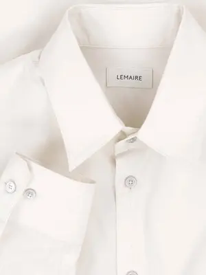 LEMAIRE Cotton And Silk Shirt - Cream