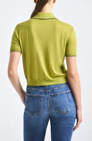 Derek Lam 10 Crosby Silk And Cotton Buttoned Sweater