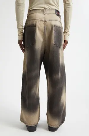 LU'U DAN Side Zip Full Length Jeans - Deep Stain