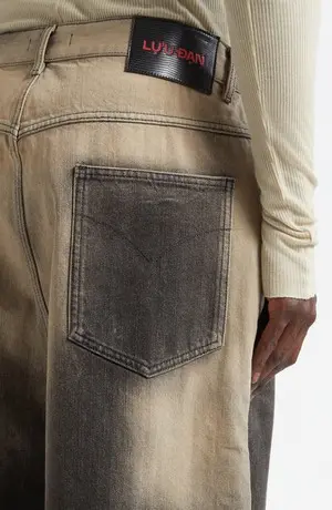 LU'U DAN Side Zip Full Length Jeans - Deep Stain