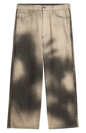 LU'U DAN Side Zip Full Length Jeans - Deep Stain