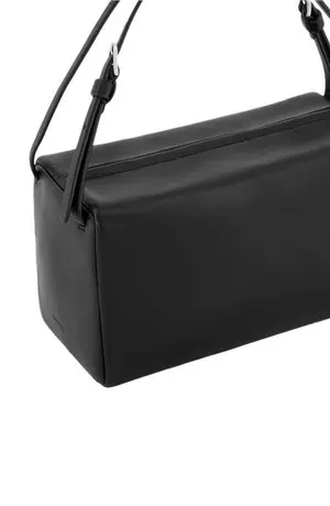 Vince Josie Leather Top Handle Bag - Black