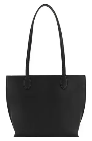 Vince Mini Athene Nappa Leather Tote - Black