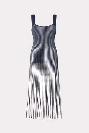 MILLY Jolie Textured Maxi Dress