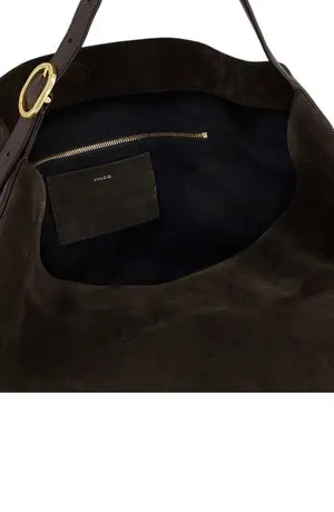 Vince Medium Vivian Suede Hobo Bag - Cacao