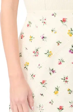 Ted Baker London Floral Cotton Miniskirt