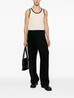 Sandro Cotton Vest Top With Patch Detail