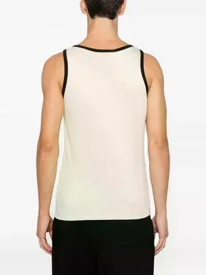 Sandro Cotton Vest Top With Patch Detail