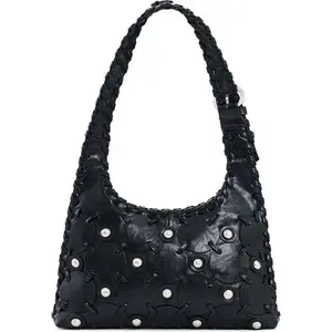 Desigual Faux Leather Studded Shoulder Bag