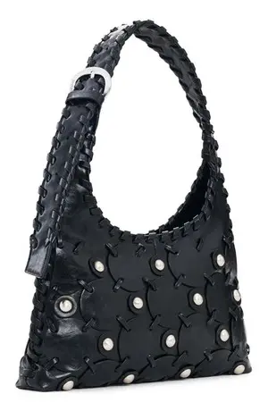 Desigual Faux Leather Studded Shoulder Bag