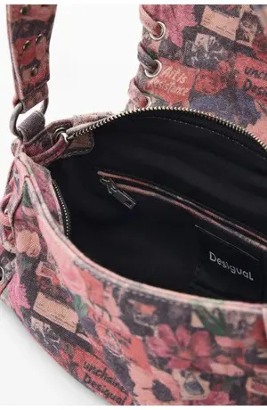 Desigual Collage Denim Crossbody Bag