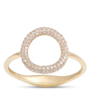Benbridge Round Open Center Diamond Ring In 14k Yellow Gold - Yg
