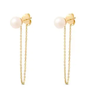 Benbridge Cultured Pearl Dangle Earrings In 14k Yellow Gold - White