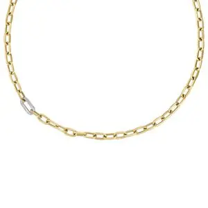 Roberto Coin 18k Gold Diamond Paperclip Link Chain Necklace - Tt