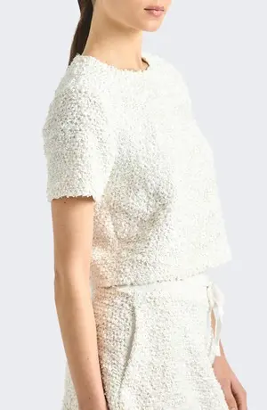 Derek Lam 10 Crosby Syrena Paillette Cropped Top