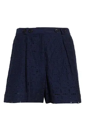 Derek Lam 10 Crosby Boswell Eyelet Lace Shorts