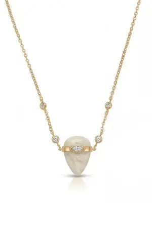 Ettika Solstice Pendant Necklace - Bone