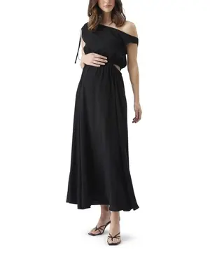 RIPE MATERNITY Off-the-shoulder Maxi Dress