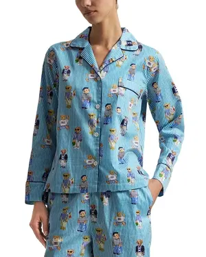 Polo Ralph Lauren Madison Printed Pajama Set - Aqua Mist