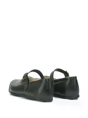 Superga Buckled-strap Ballet Flats - Green
