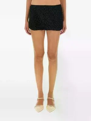 SELIA RICHWOOD Lia Ruffled Mini Skirt - Black