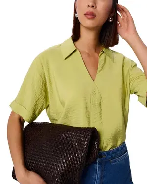 Whistles Sasha Relaxed Shirt - Pale Green