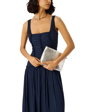 Whistles Shirred Bodice Maxi Dress