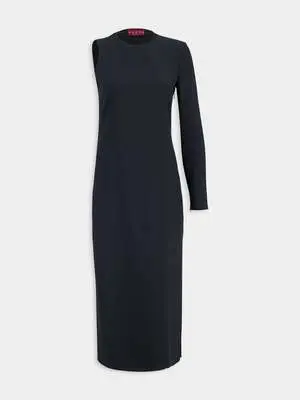 Gucci Asymmetrical Sable Dress - Black