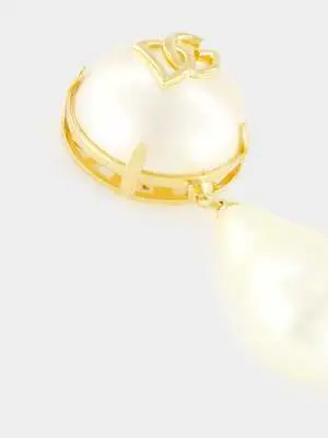 Dolce & Gabbana Teardrop Earrings With Dg Logo