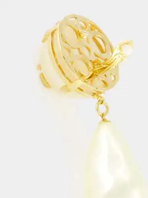 Dolce & Gabbana Teardrop Earrings With Dg Logo