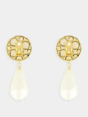Dolce & Gabbana Teardrop Earrings With Dg Logo