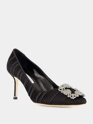 Manolo Blahnik Hangisi Satin Pumps