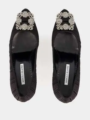 Manolo Blahnik Hangisi Satin Pumps