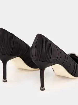 Manolo Blahnik Hangisi Satin Pumps
