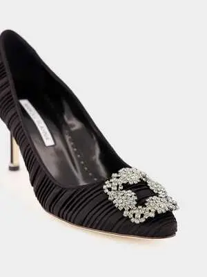 Manolo Blahnik Hangisi Satin Pumps