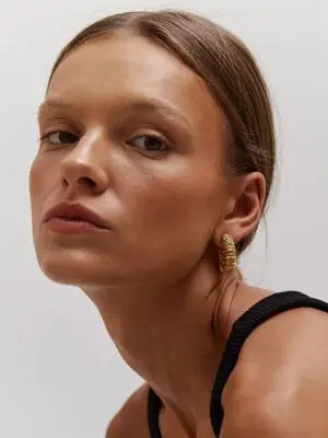 PAOLA SIGHINOLFI Amulet Midi Hoop Earrings