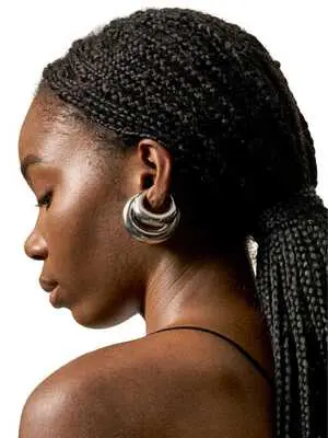 PANCONESI Blow Up Ear Cuff - Silver