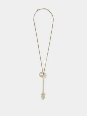 Rabanne Key Pendant Necklace - Silver