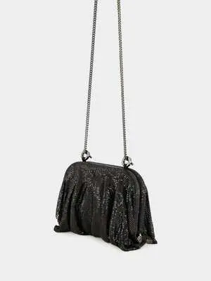 Benedetta Bruzziches Venus La Petite Pluto Crystal Clutch - Black