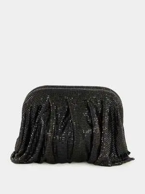 Benedetta Bruzziches Venus La Petite Pluto Crystal Clutch - Black