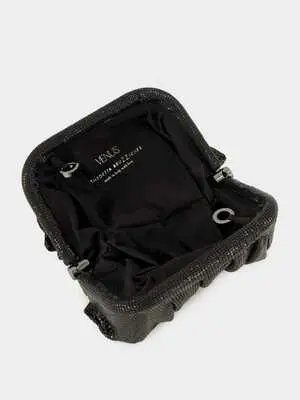 Benedetta Bruzziches Venus La Petite Pluto Crystal Clutch - Black