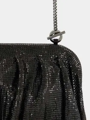 Benedetta Bruzziches Venus La Petite Pluto Crystal Clutch - Black